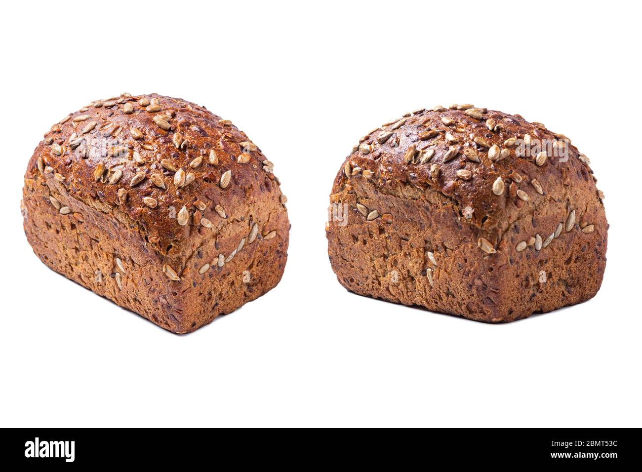 Whole wheat bread, isolated on white background healthy food Stock ...