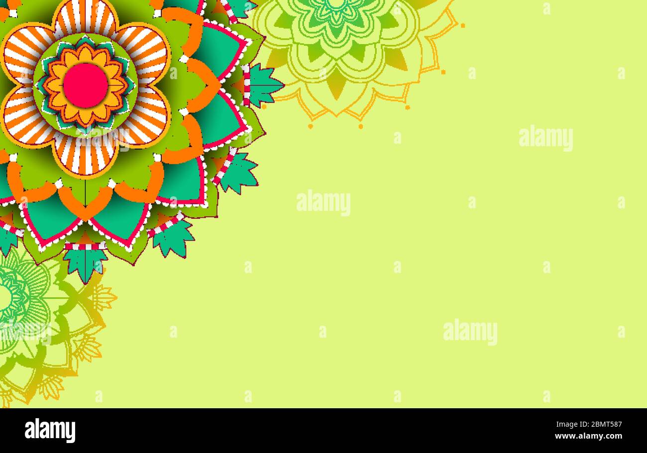 Background template with mandala pattern design illustration Stock ...