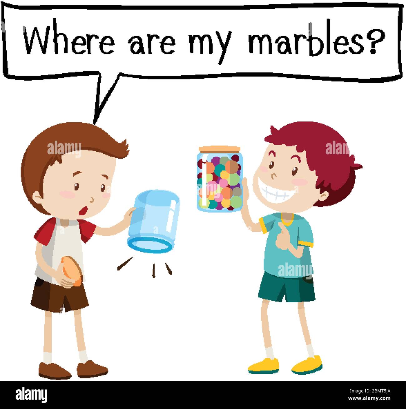 English phrase with people in actions on white background illustration ...