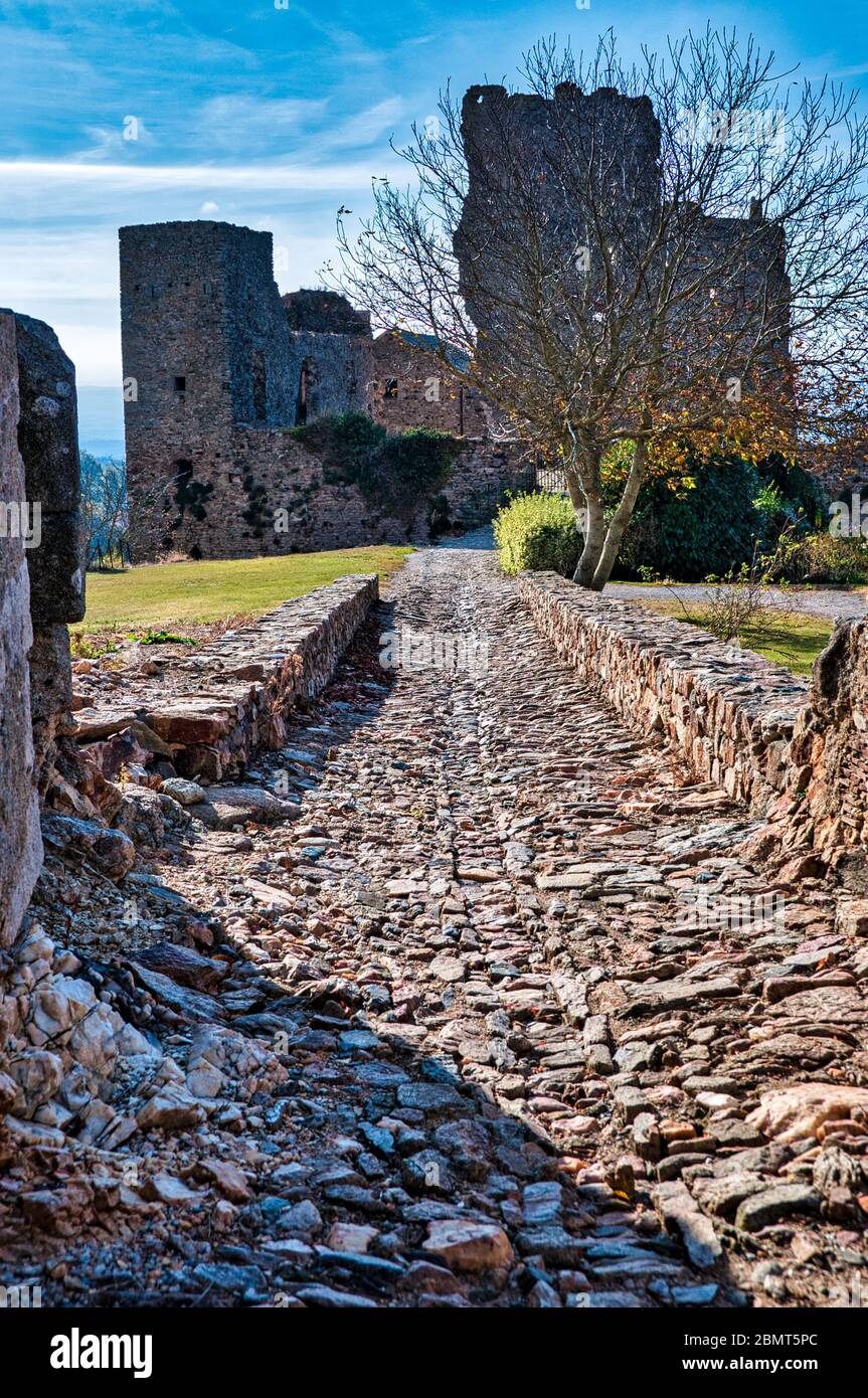Castle of Saissac, Aude, Languedoc-Roussillon, France Stock Photo - Alamy