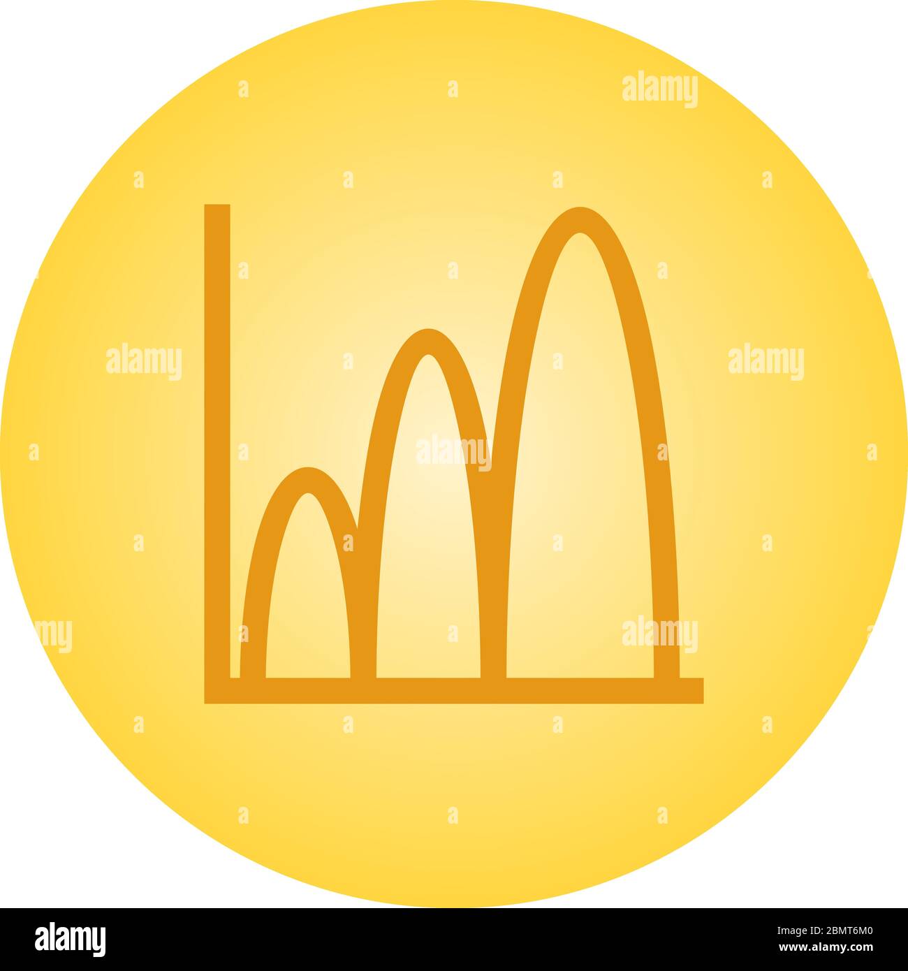 Beautiful Bell shaped graph Vector Glyph Icon Stock Vector Image & Art ...