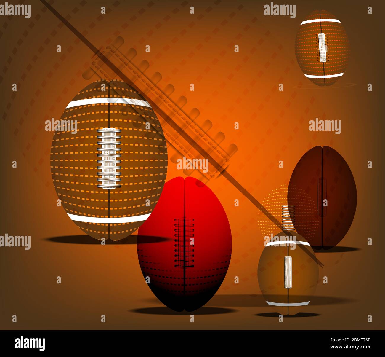 Rugby union generic rugby ball Stock Vector Images - Alamy
