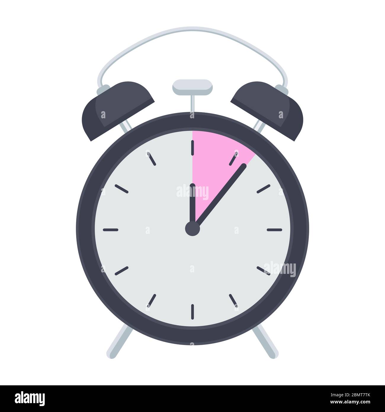 Retro alarm clock. Flat vector illustration Stock Vector Image & Art ...