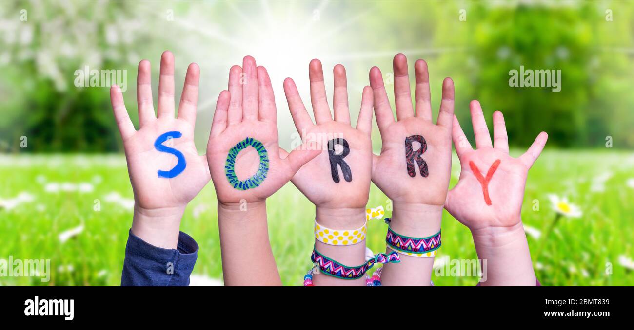 Sorry letters hi-res stock photography and images - Alamy