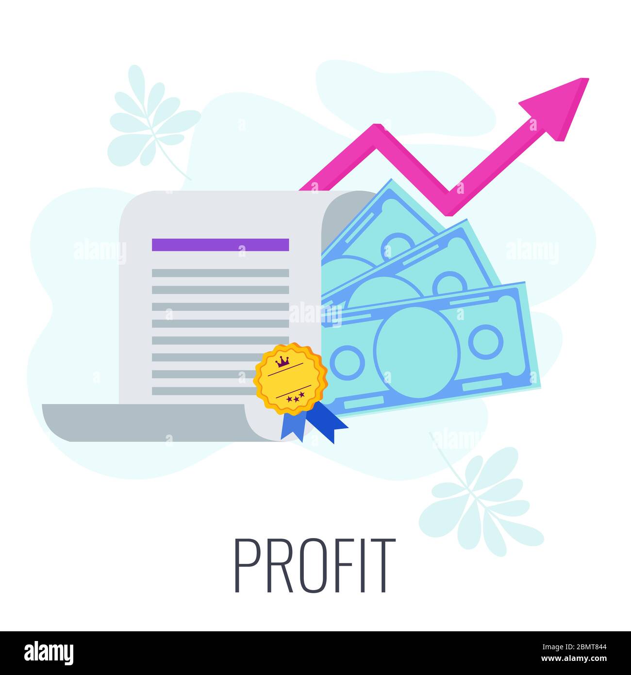 Profit Infographics strategy Pictogram. Flat vector illustration Stock ...