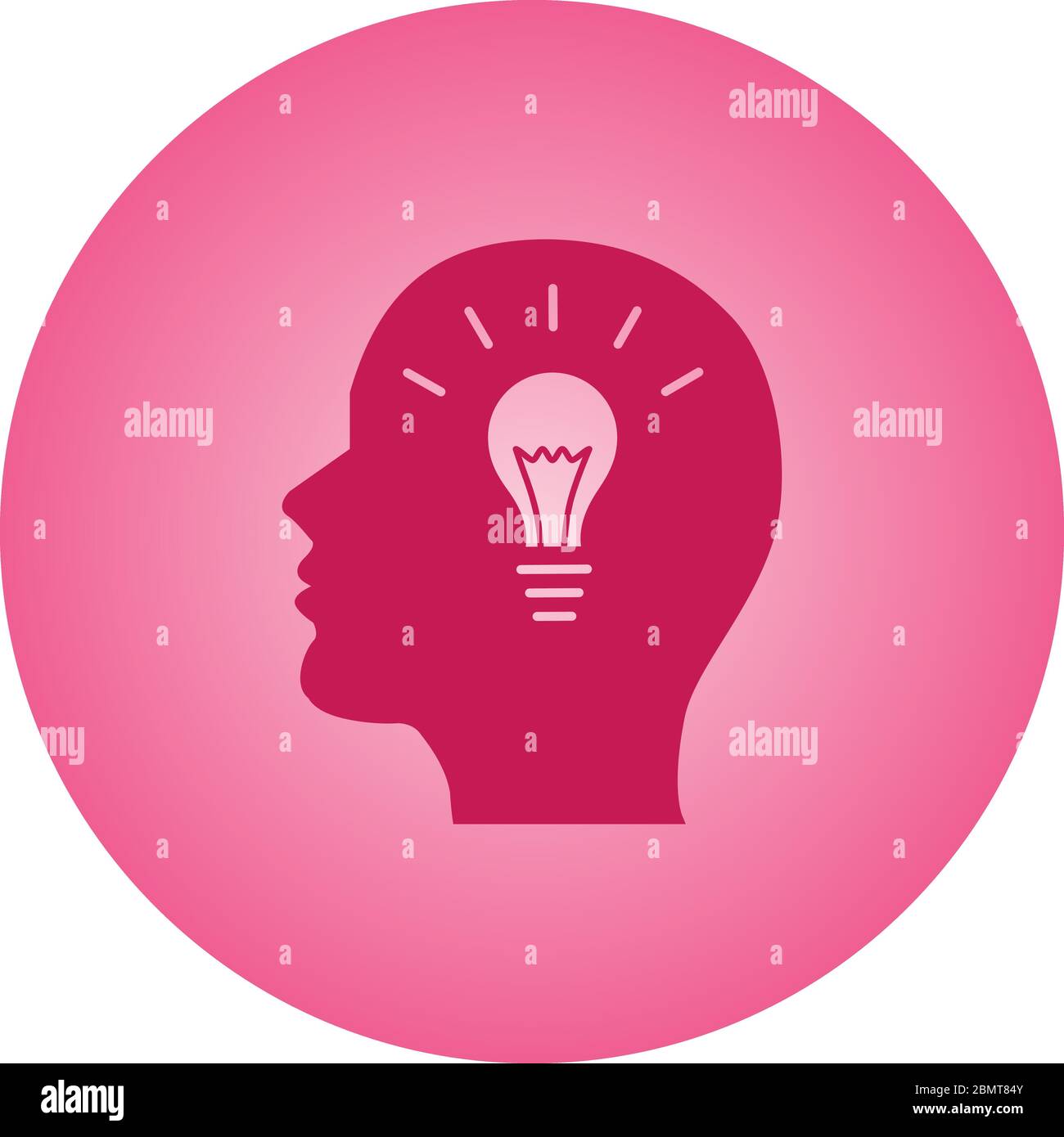 Beautiful Brain idea Vector Glyph icon Stock Vector Image & Art - Alamy