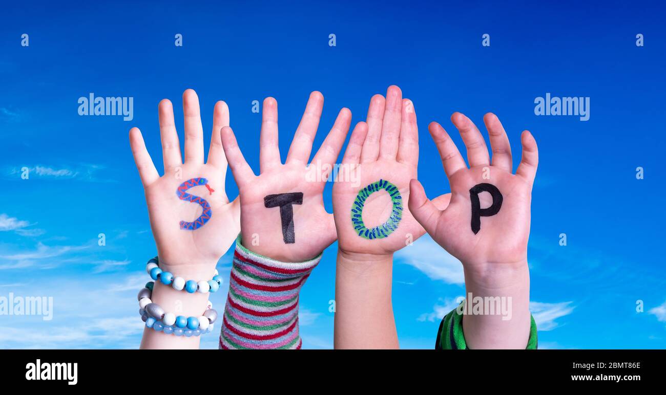 Stop for children its the law hi-res stock photography and images - Alamy