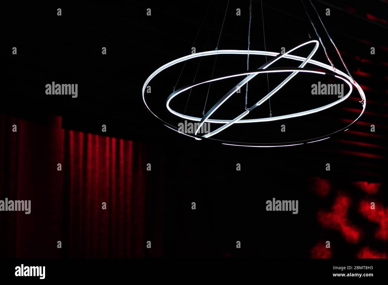 The decoration electricity design geometric chandelier Stock Photo - Alamy