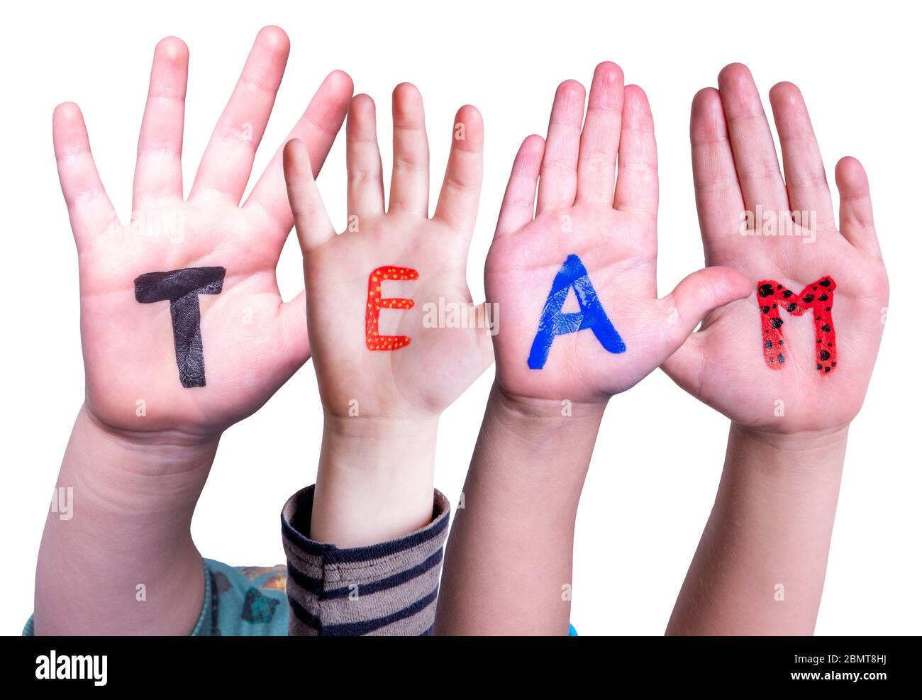 Children team building hi-res stock photography and images - Alamy