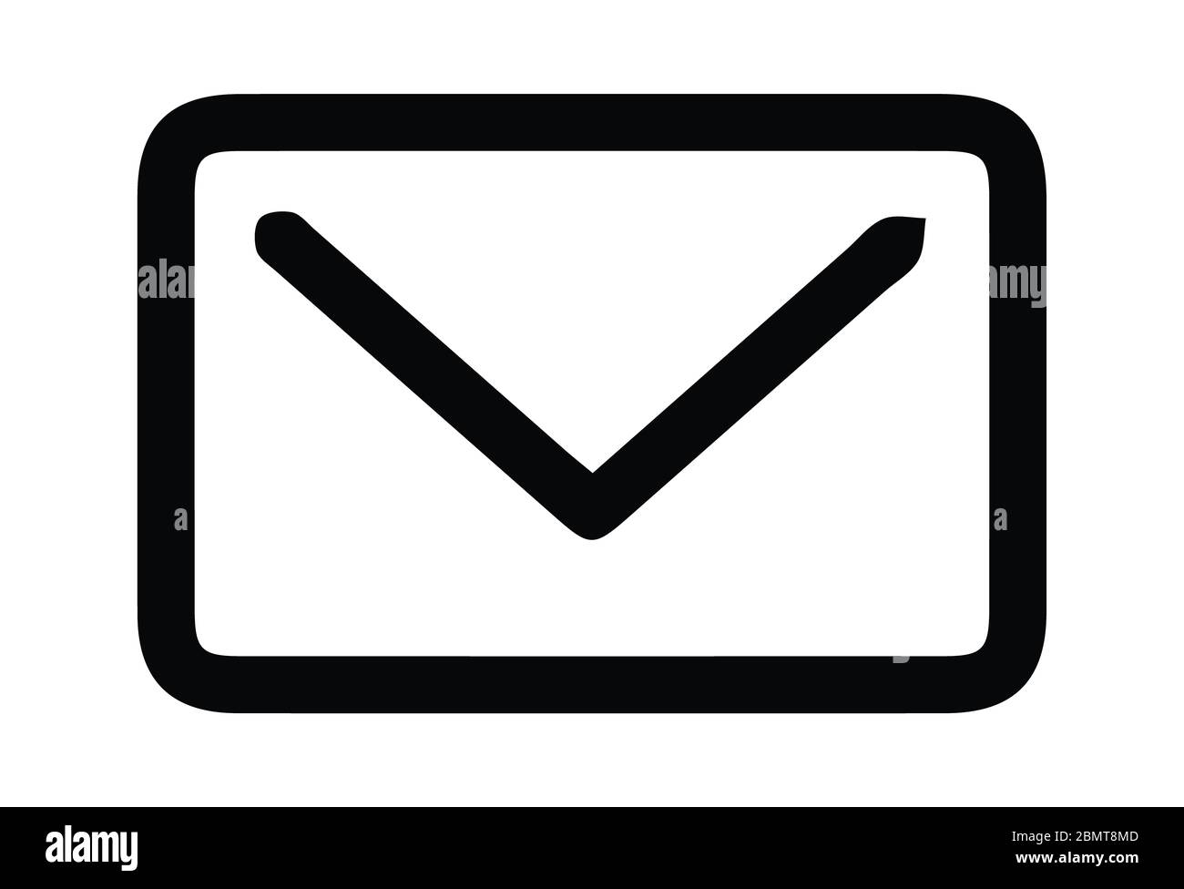 Post symbol on white background, send mail Stock Photo - Alamy