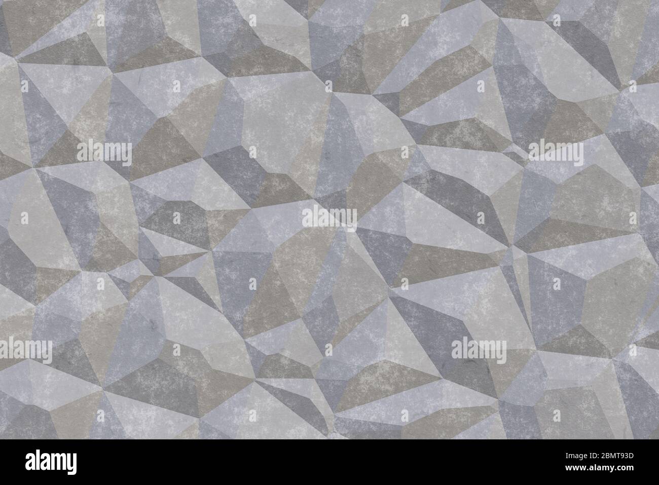 3D Gray stucco, concrete and cement pattern, asymmetric and geometric ...