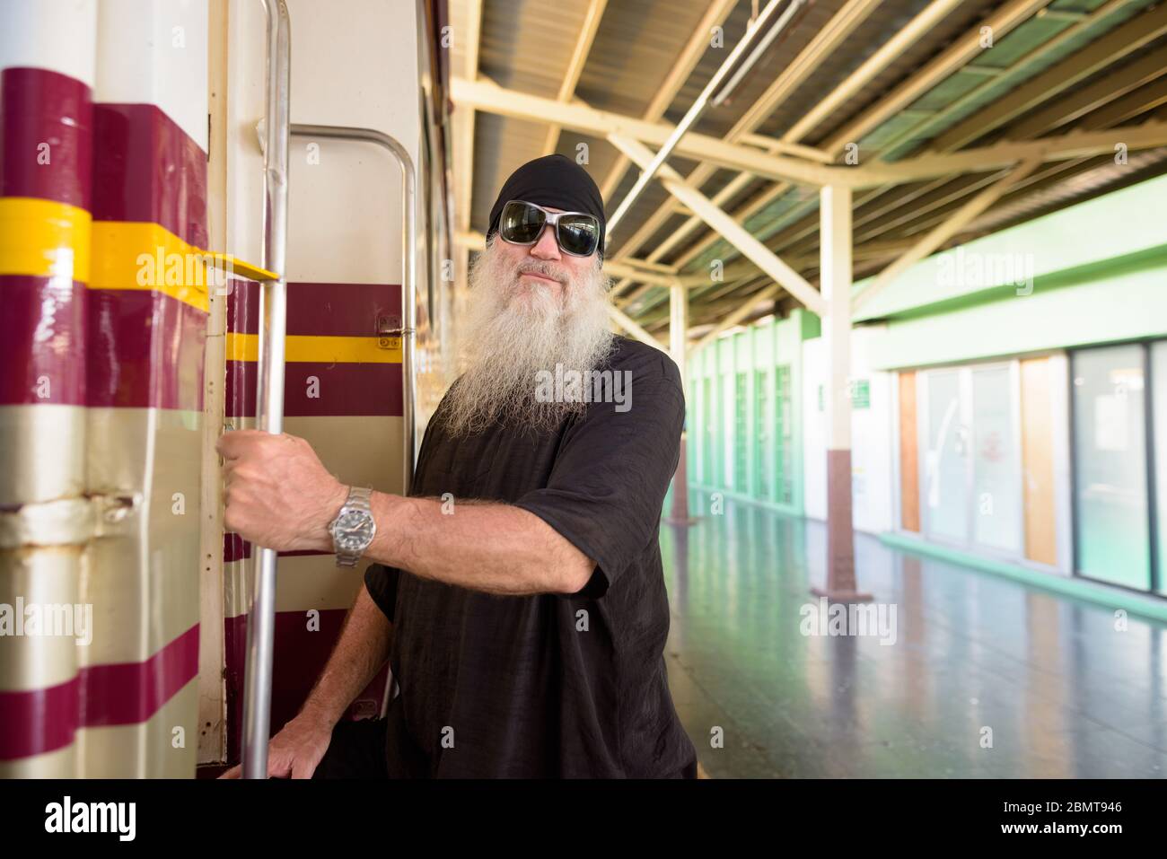 Man riding train hi-res stock photography and images - Alamy