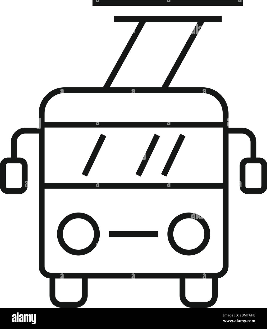 Trolleybus icon. Outline trolleybus vector icon for web design isolated ... Trolleybus icon. Outline trolleybus vector icon for web design isolated ...