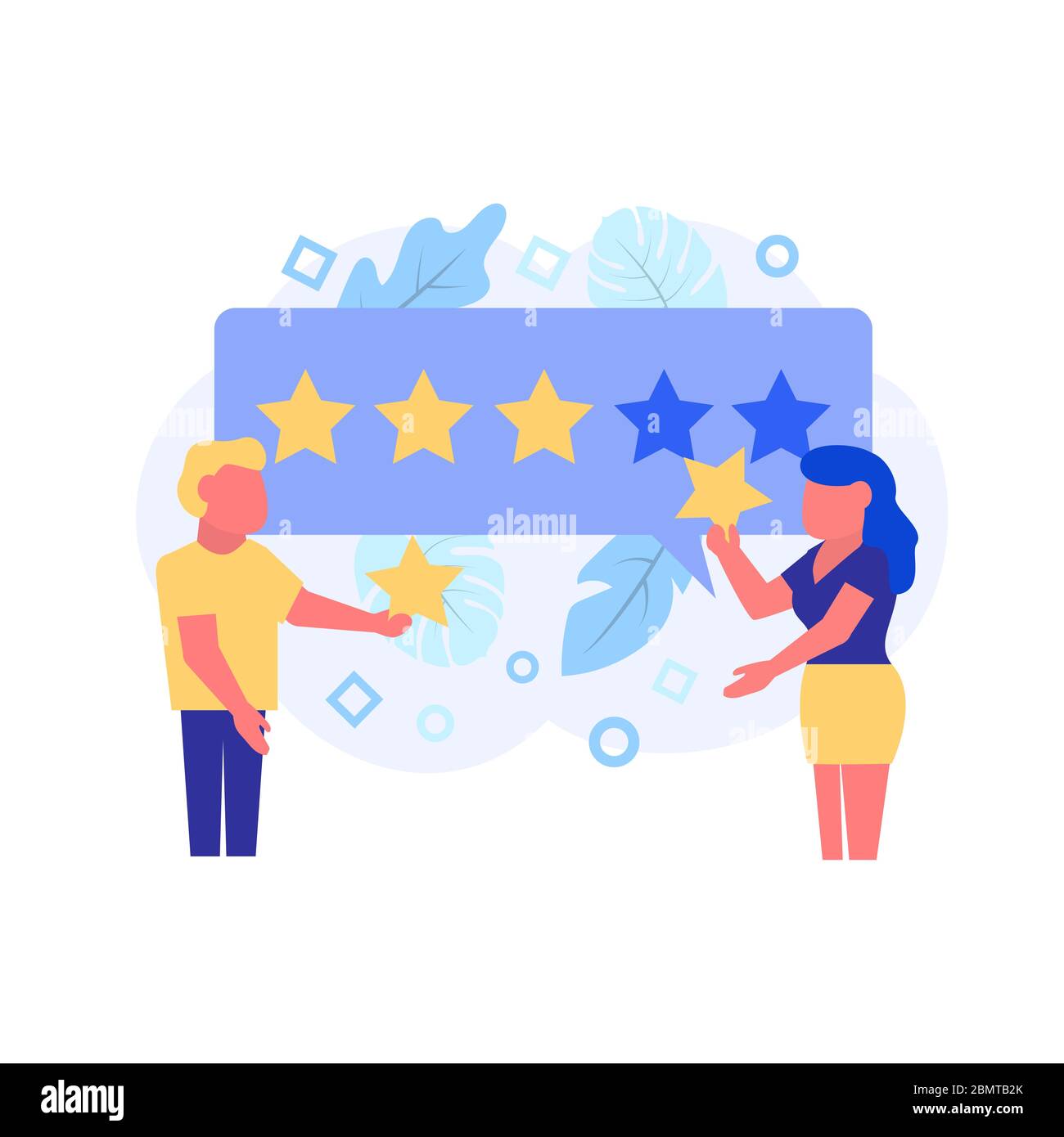 Feedback concept Vector illustration in flat style Stock Vector Image ...