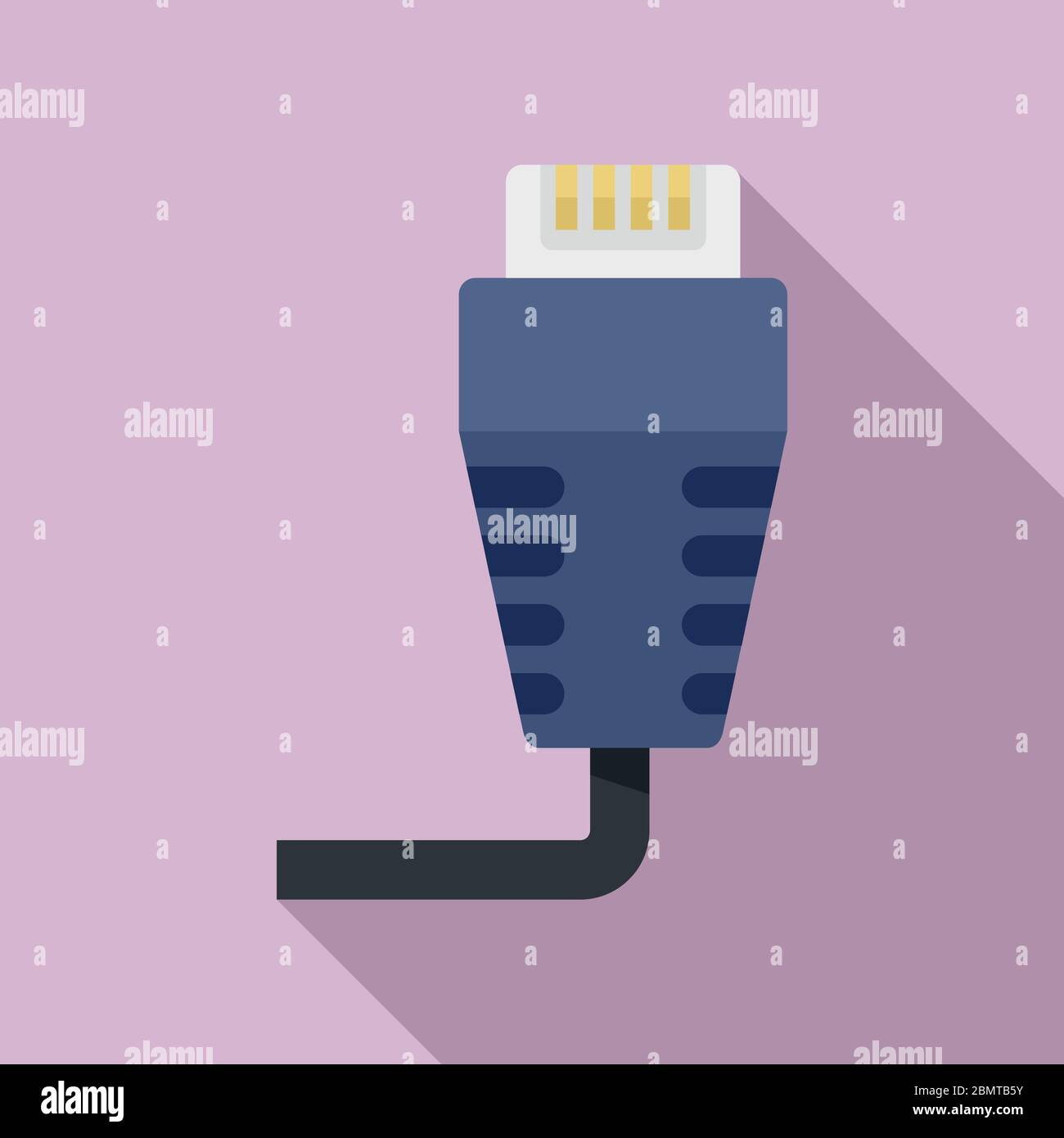 Internet cable icon. Flat illustration of internet cable vector icon ...