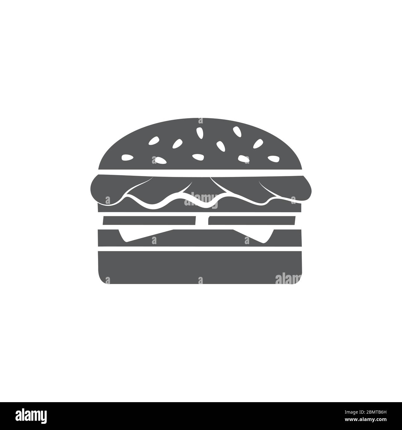 Meat cutlet on white bun Stock Vector Images - Alamy