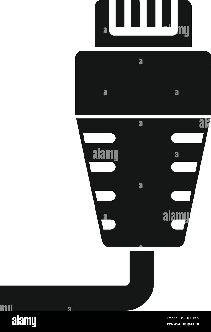 Connection cable icon. Simple illustration of connection cable vector ...