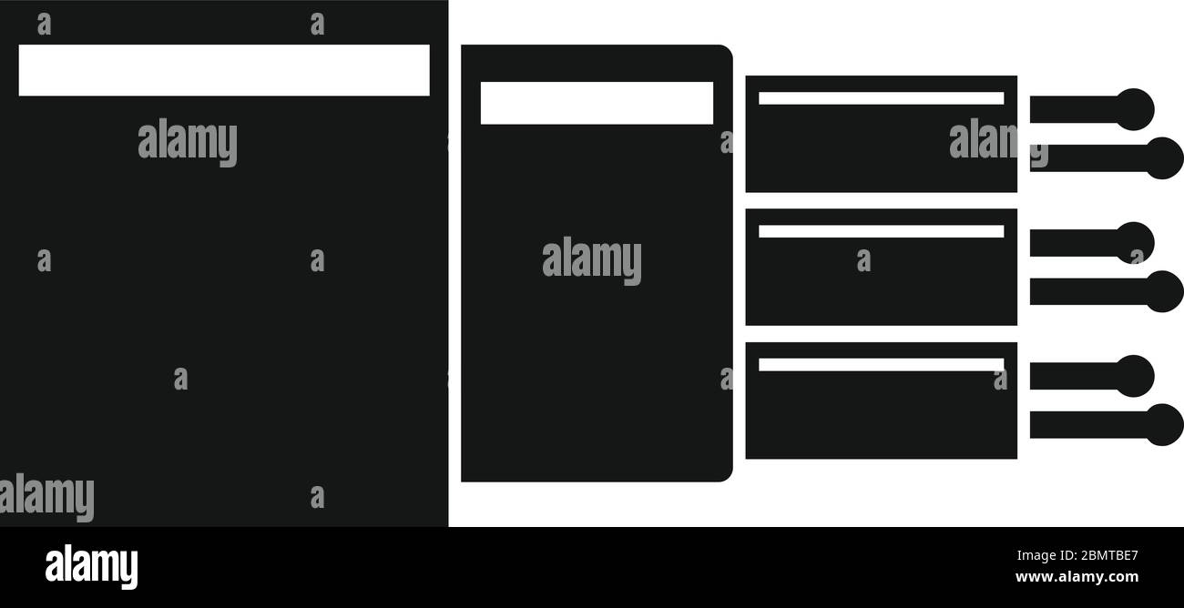 Optic cable technology icon. Simple illustration of optic cable ...