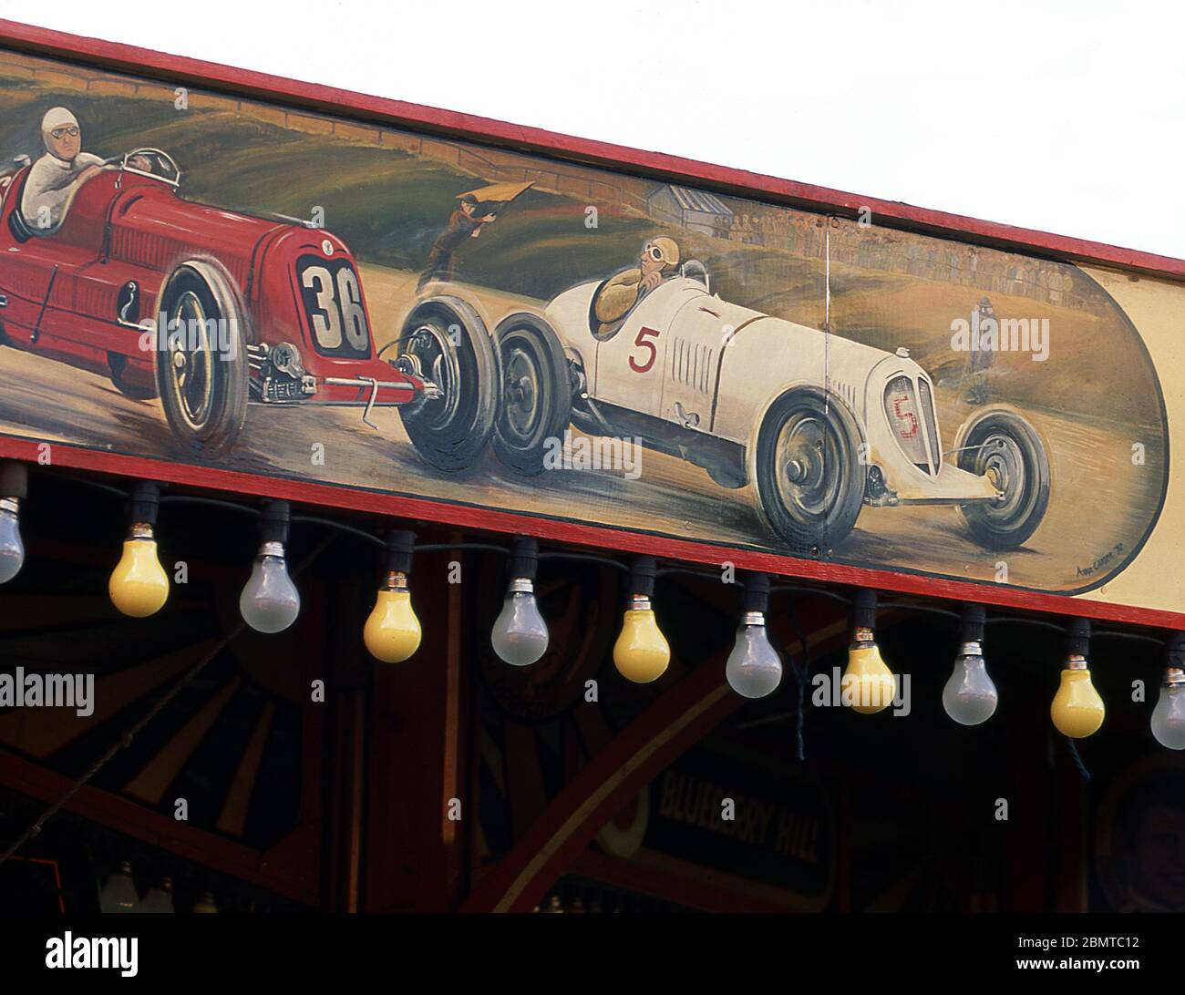 Vintage fun fair art at John Carter & Sons Steam fair Stock Photo - Alamy