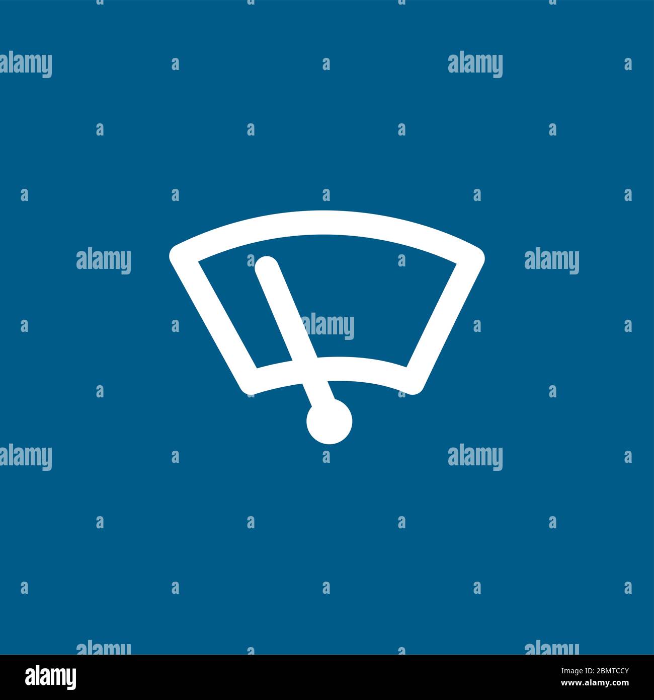 Speedometer Icon On Blue Background. Blue Flat Style Vector ...