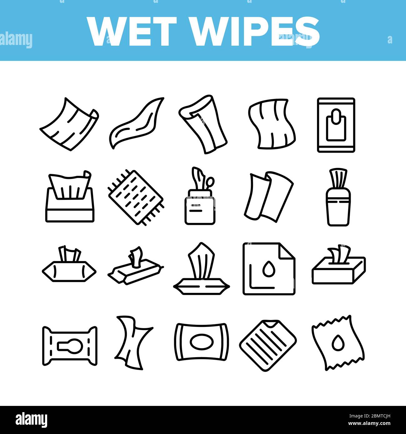 Wet Wipes Disinfectant Collection Icons Set Vector Stock Vector Image & Art - Alamy