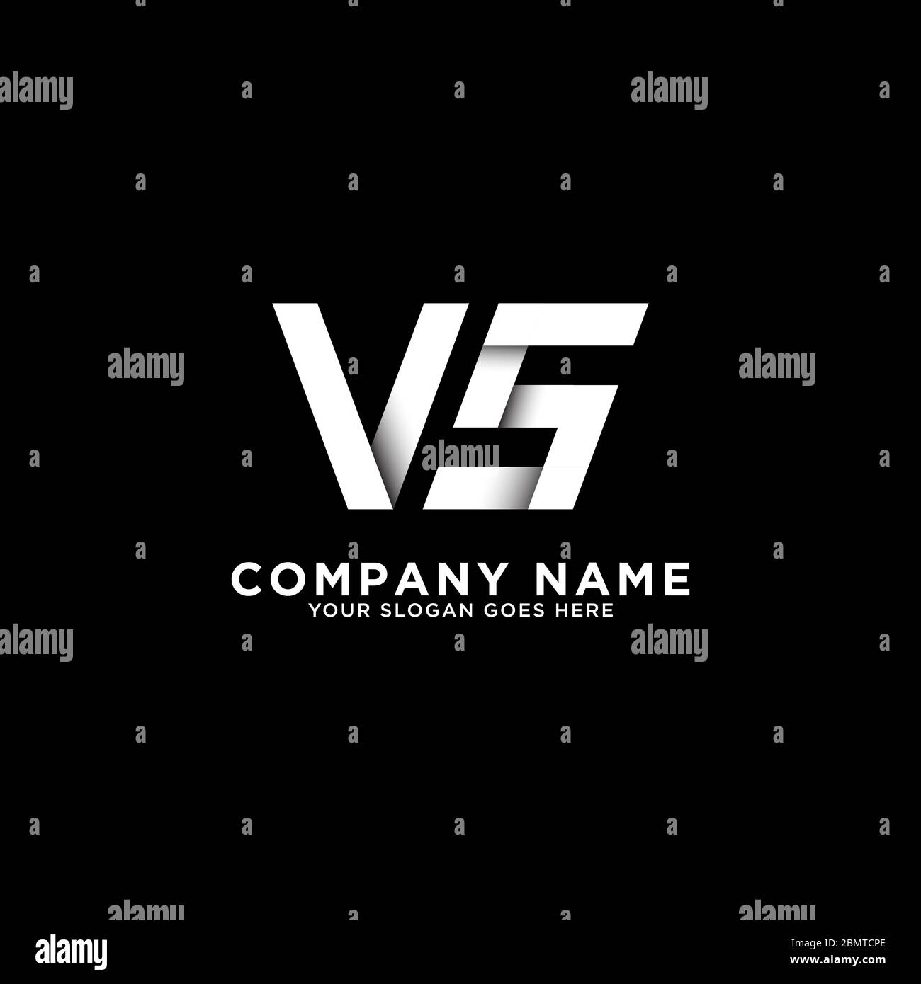VS letter logo designs, clean and clever logo template, initial logo ...