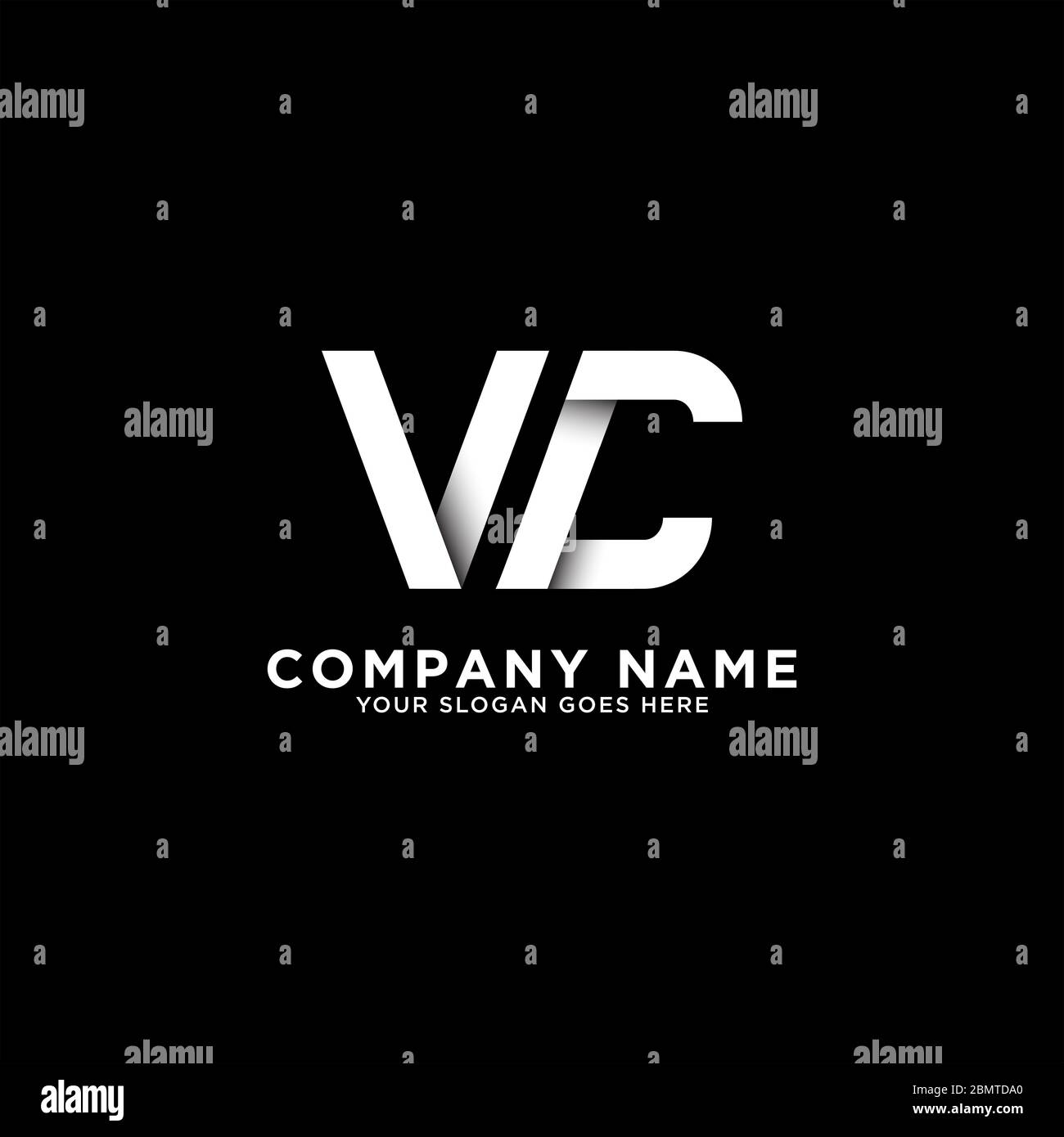 VC letter logo designs, clean and clever logo template, initial logo ...