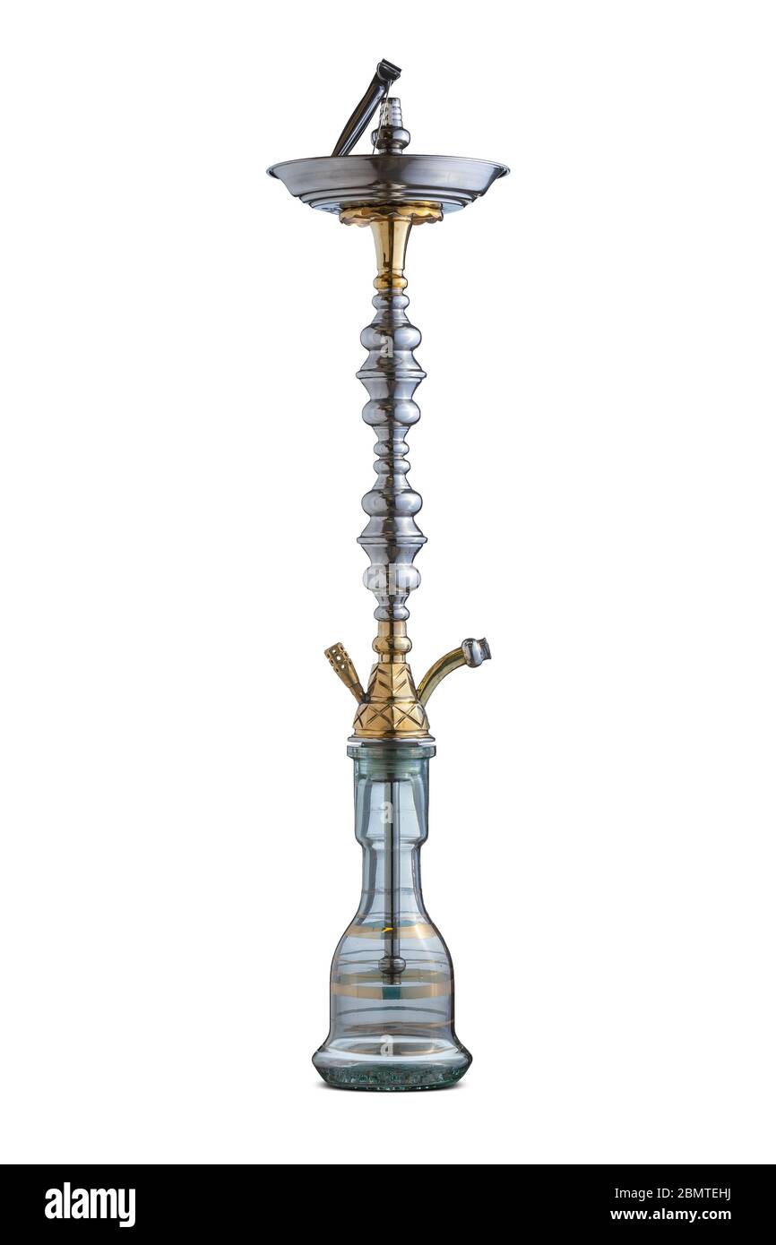 Traditional hookah set, isolated on white background Stock Photo - Alamy