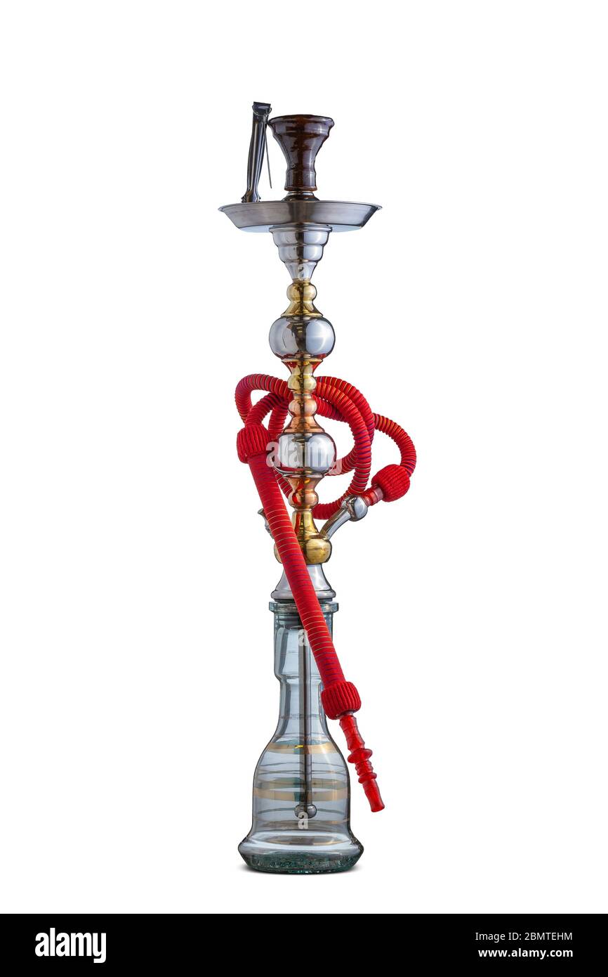 Traditional hookah set, isolated on white background Stock Photo - Alamy