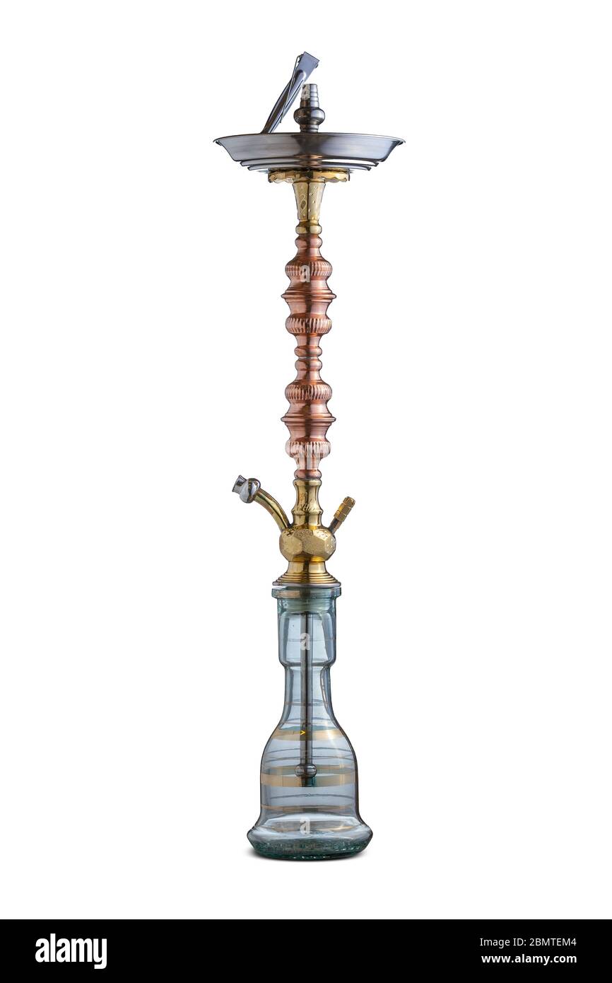 Traditional hookah set, isolated on white background Stock Photo - Alamy