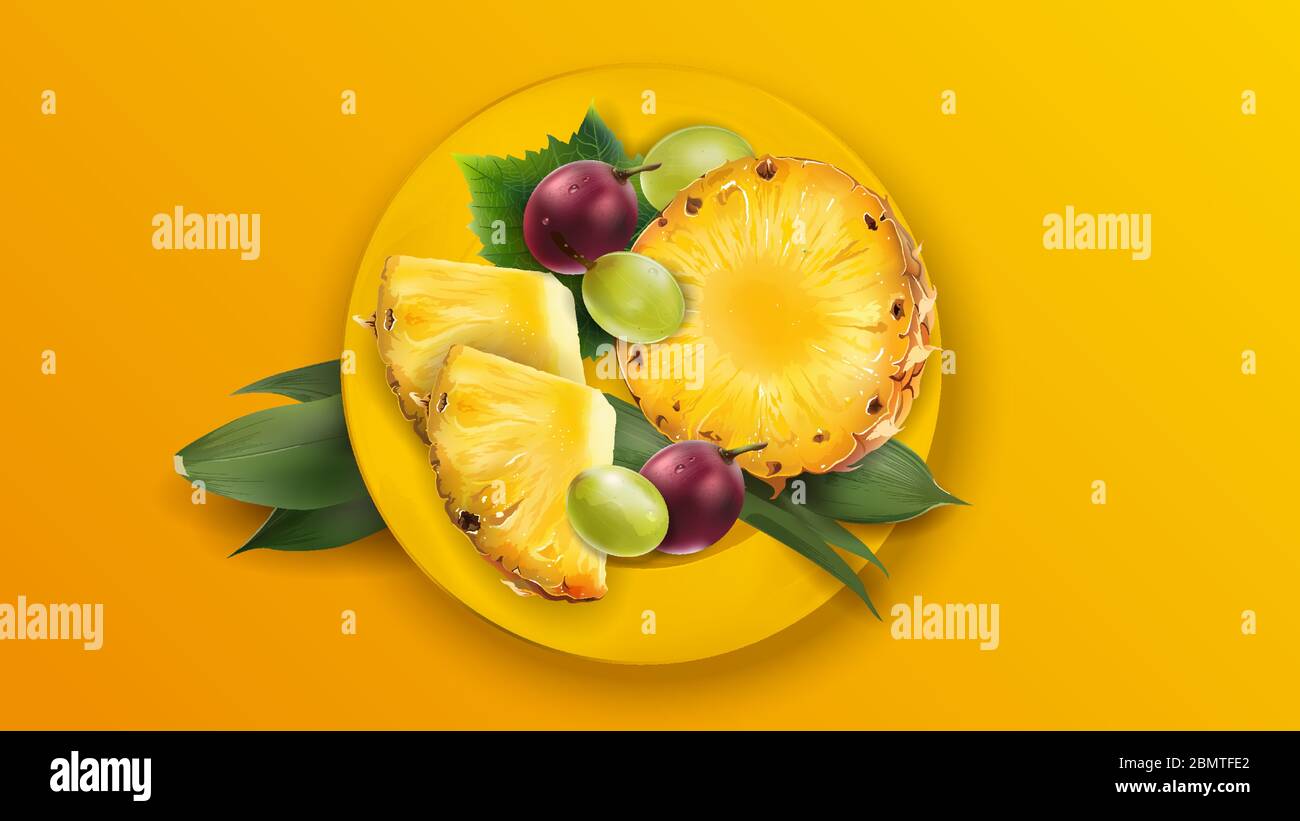 Tasty healthy grape on Stock Vector Images - Alamy