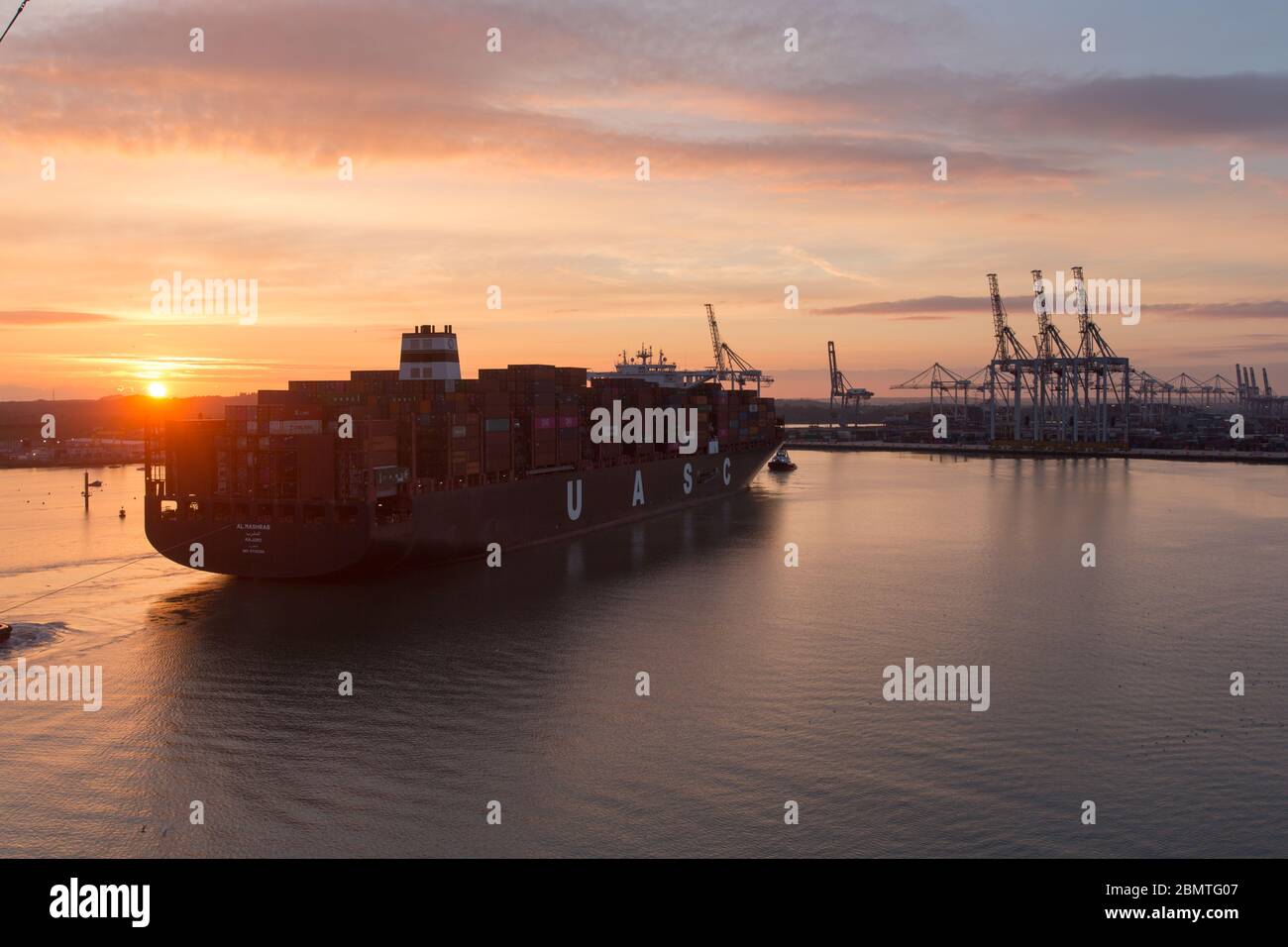 Southampton container terminal hi-res stock photography and images - Alamy