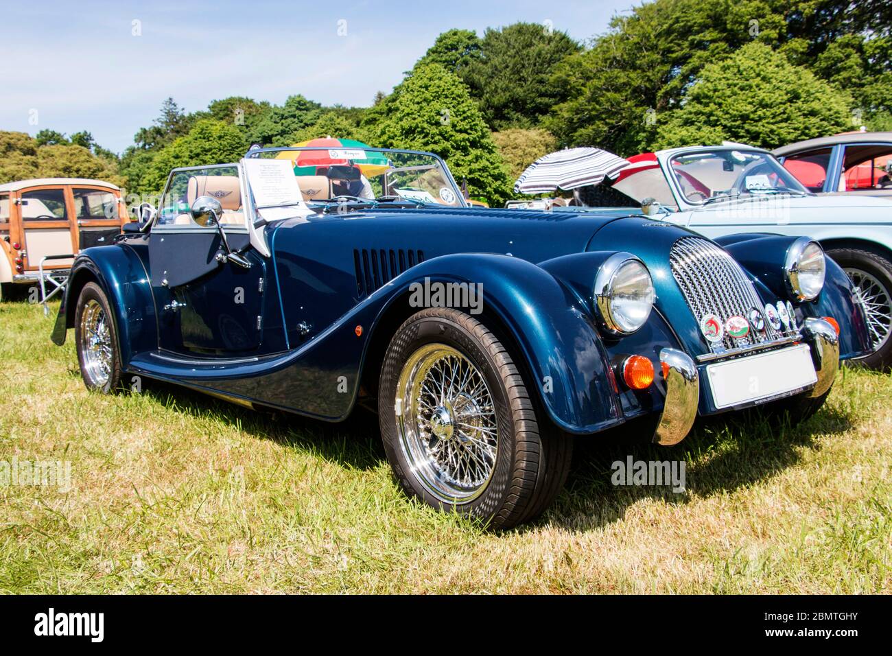 Blue MORGAN PLUS4, 1999cc, March 2012. Scolton Manor Car show ...