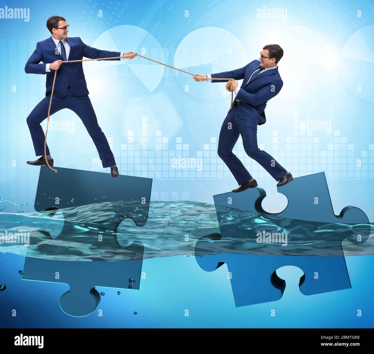 The business concept of teamwork and competition Stock Photo - Alamy