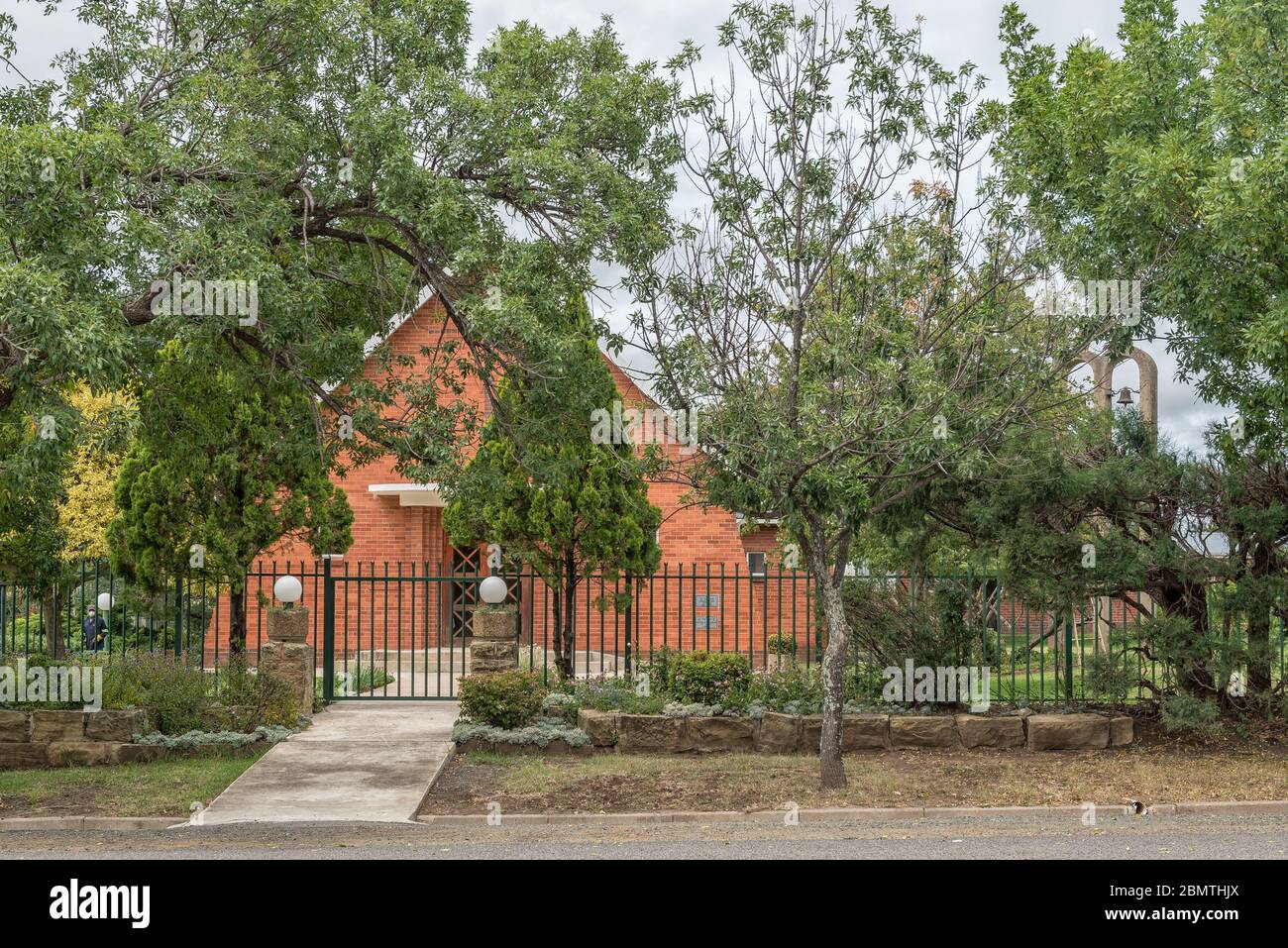HARRISMITH, SOUTH AFRICA - MARCH 16, 2020: A street scene, with the St ...