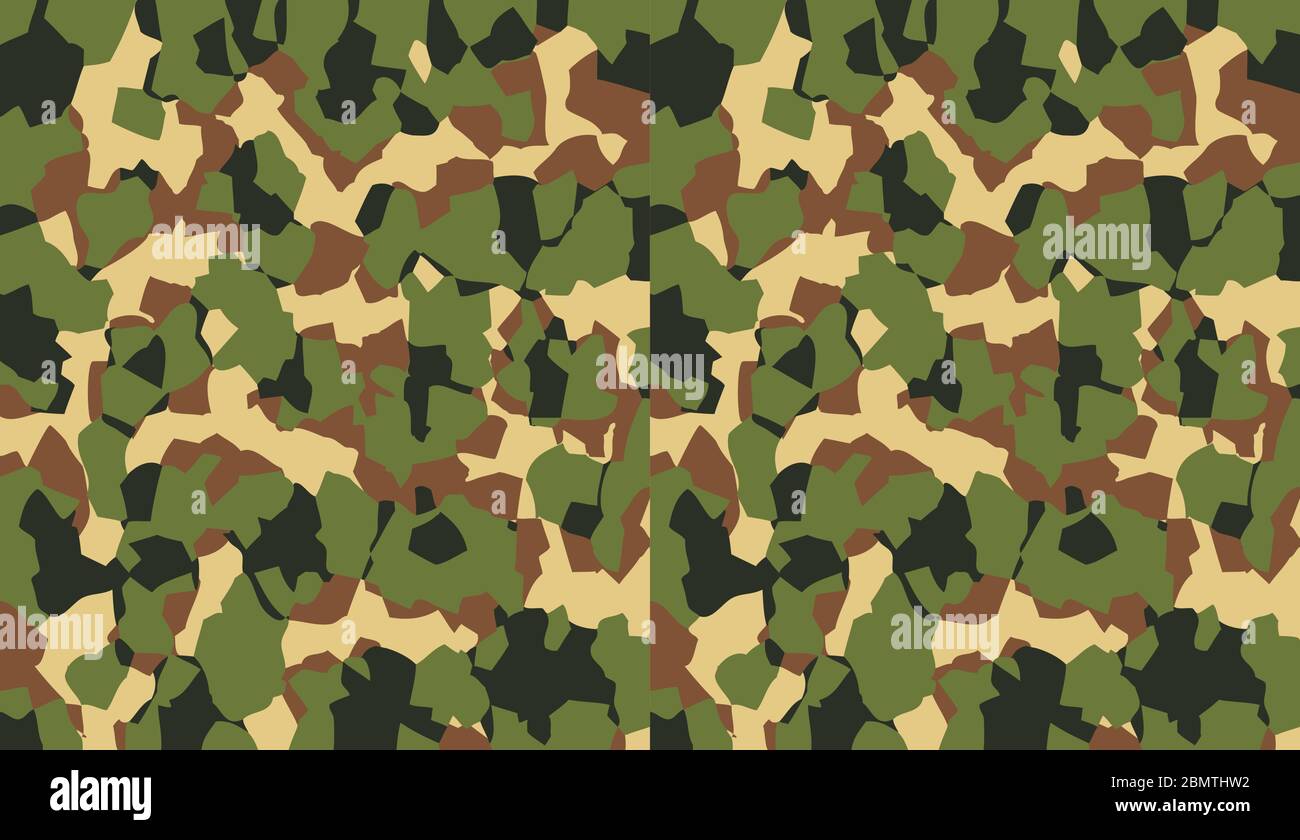 Camouflage pattern background vector. Classic clothing style masking ...