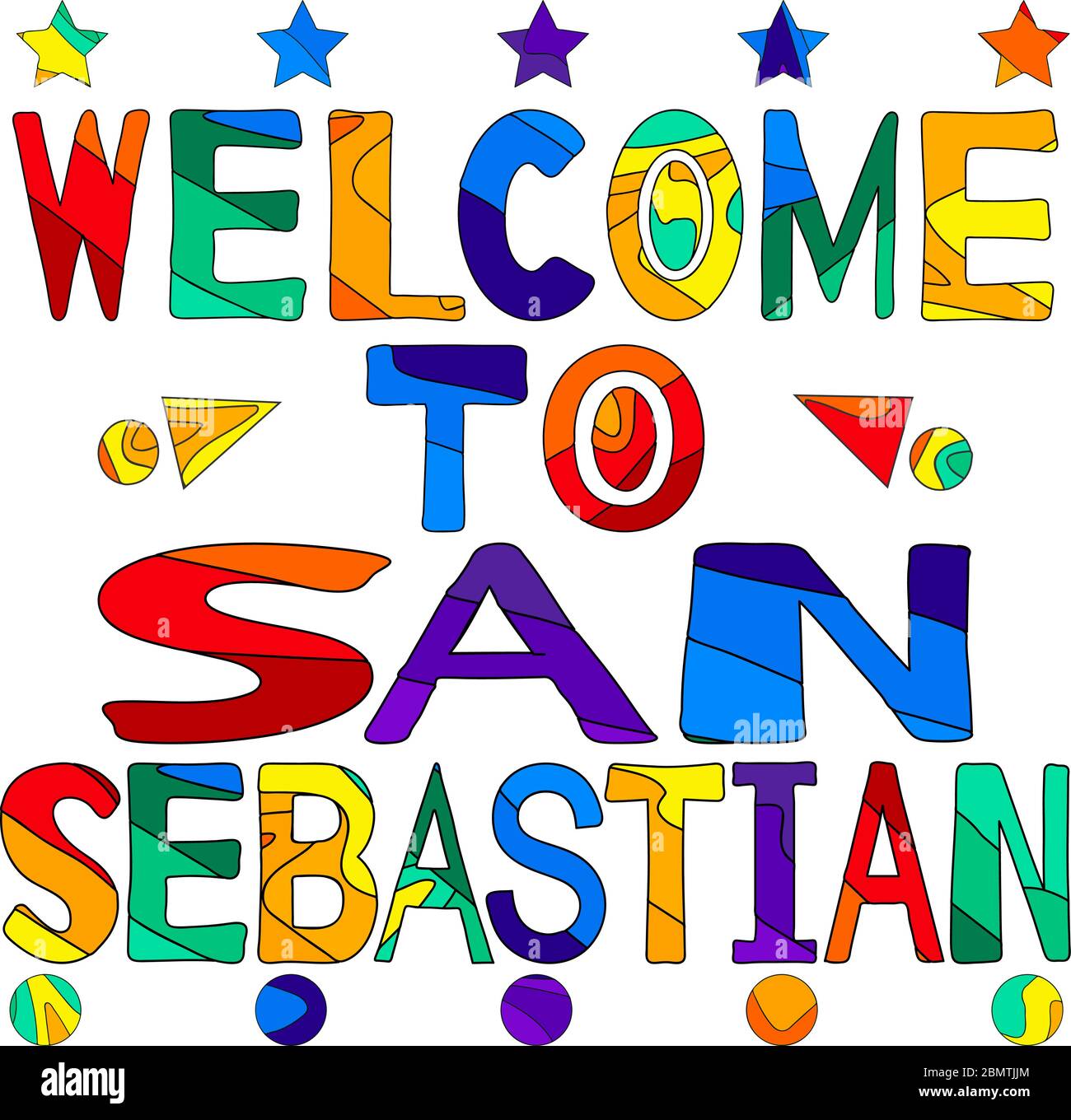 Donostia san sebastian Stock Vector Images - Alamy