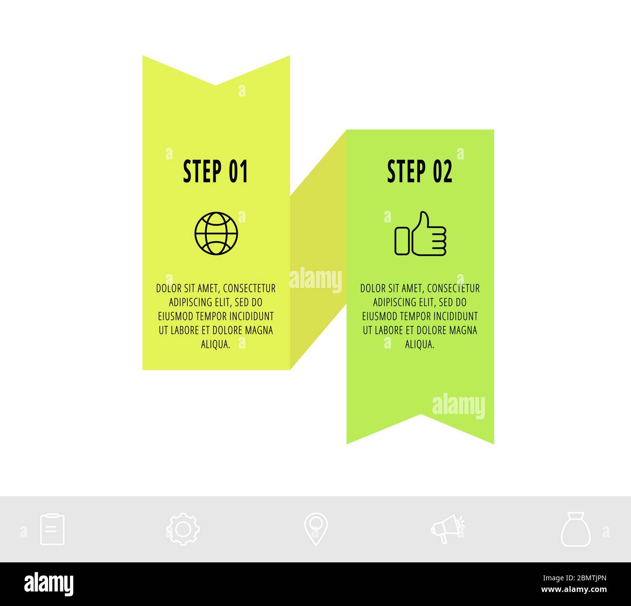 Vector origami flow chart infographic hi-res stock photography and ...