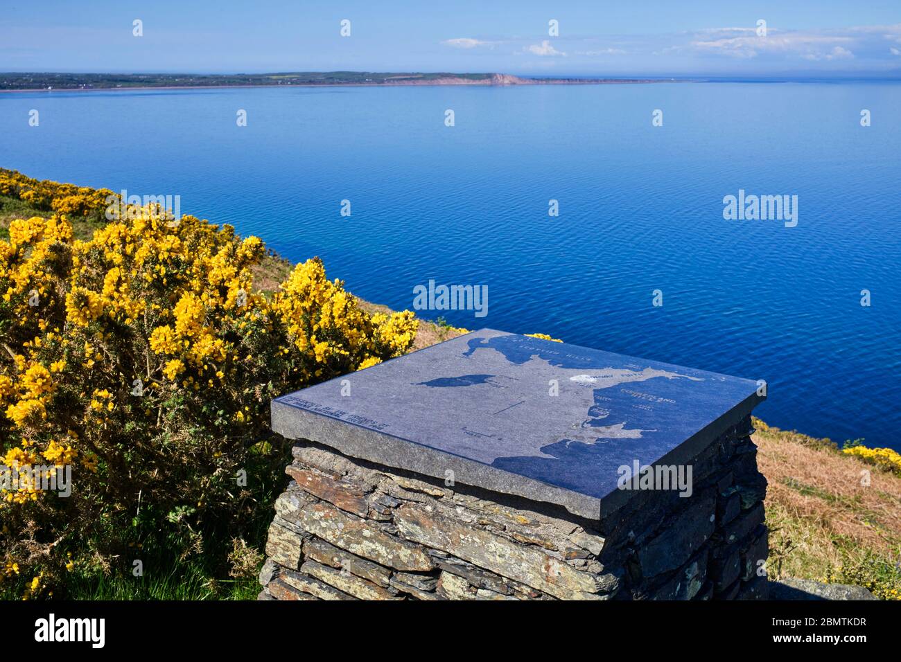 Granite information stone showing relationship of Isle of Man to ...