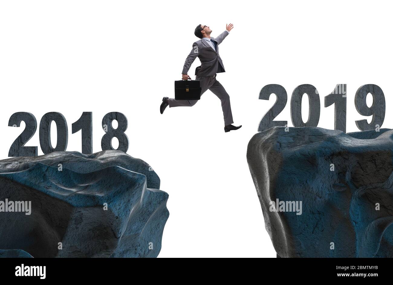 The concept of transition between 2018 and 2019 Stock Photo - Alamy