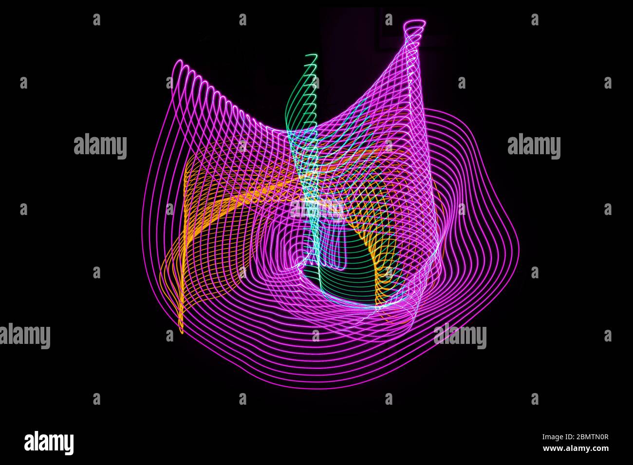 Light Painting with coloured LED lights Stock Photo - Alamy