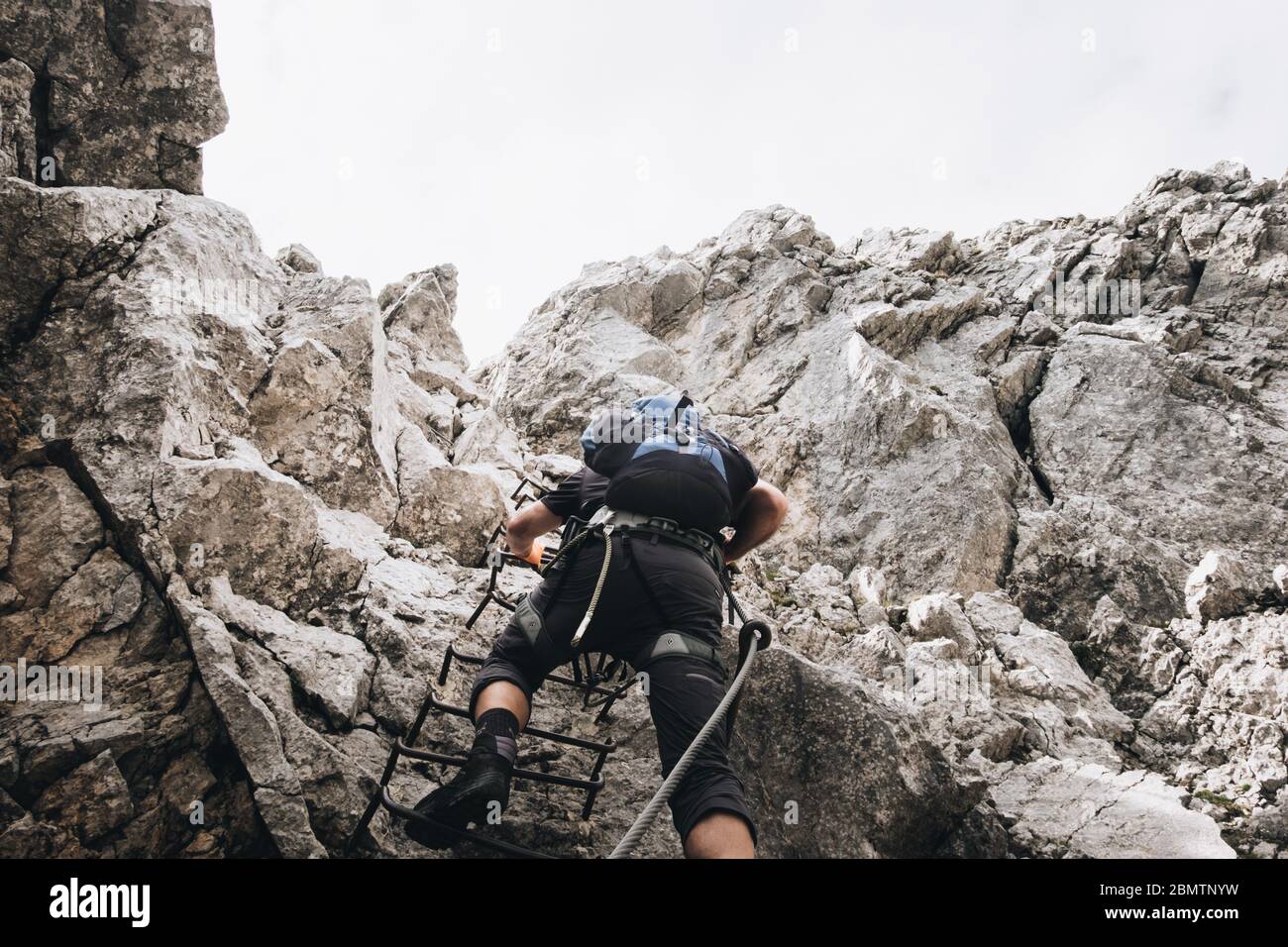 Via ferrata ladder hi-res stock photography and images - Alamy