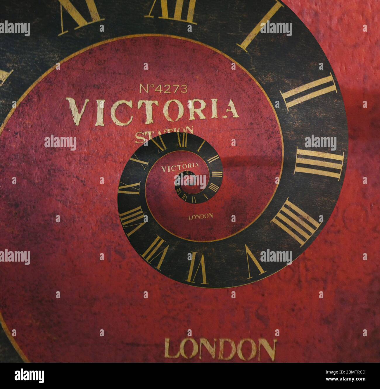 Vintage ancient antiques concept Recursive Watch Droste twisted to ...