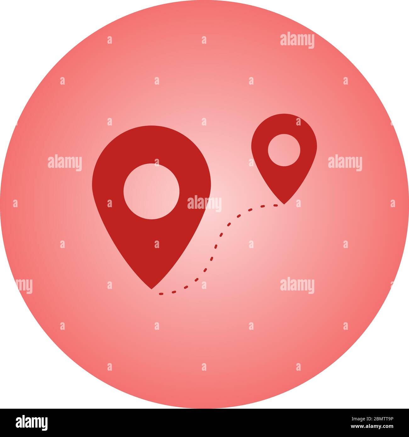 Beautiful Distance Vector Glyph icon Stock Vector Image & Art - Alamy