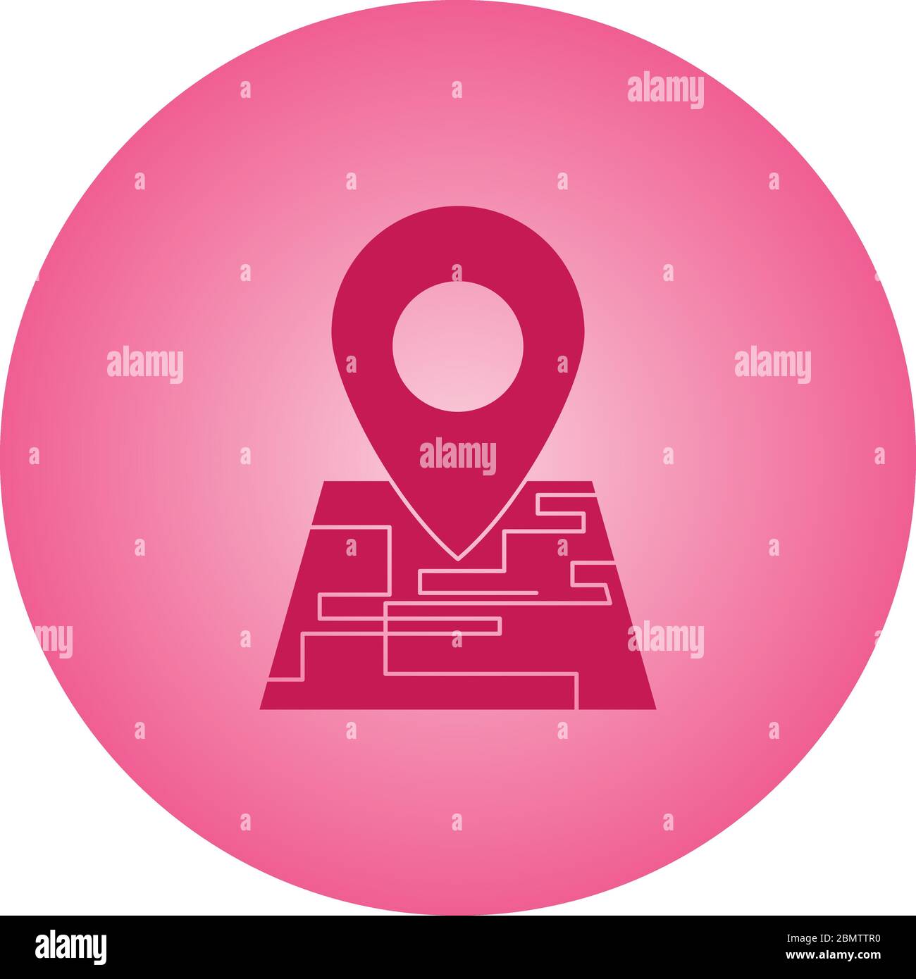 Beautiful Mark on maps Vector Glyph icon Stock Vector Image & Art - Alamy