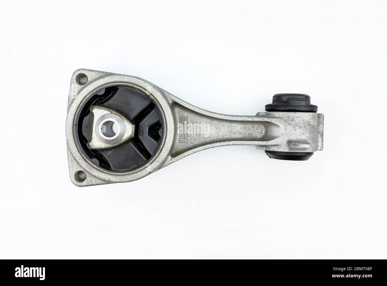 An engine mount, in the shape of an arm, used to stabilize the diesel ...