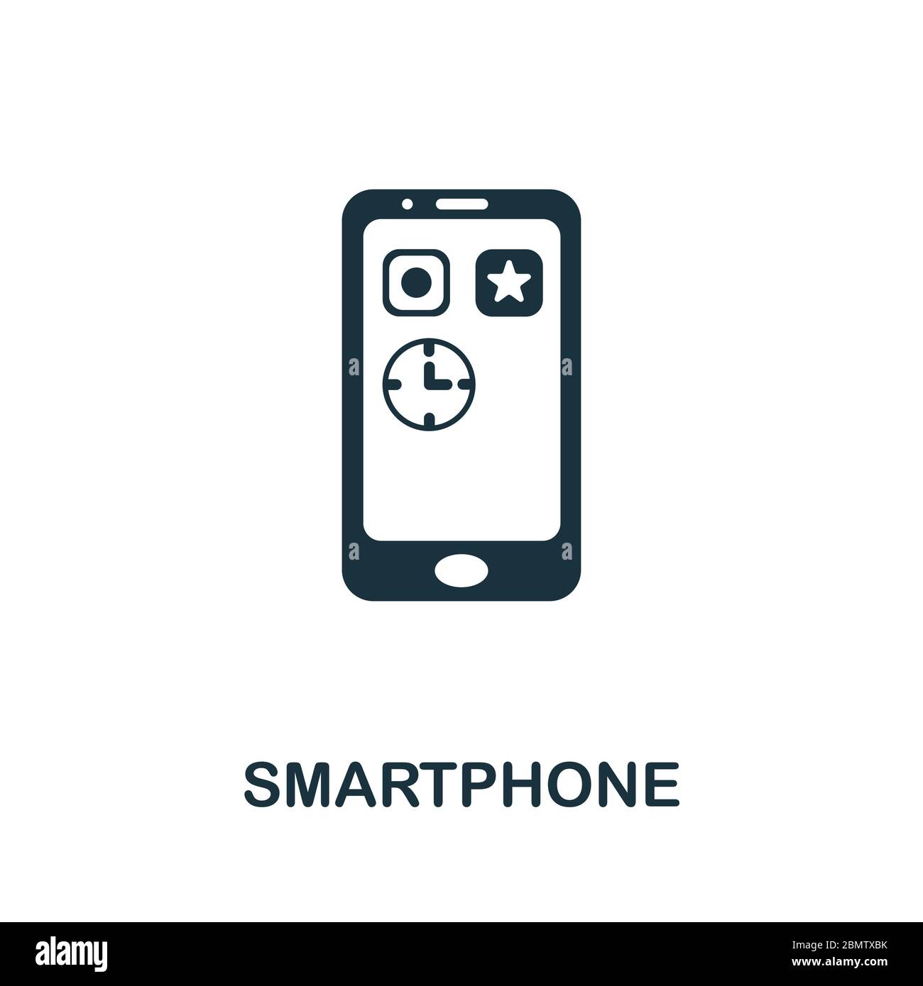 Smartphone icon. Simple illustration from wireless devices collection ...