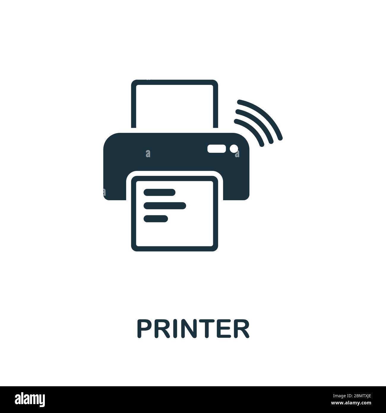 Printer icon. Simple illustration from wireless devices collection ...
