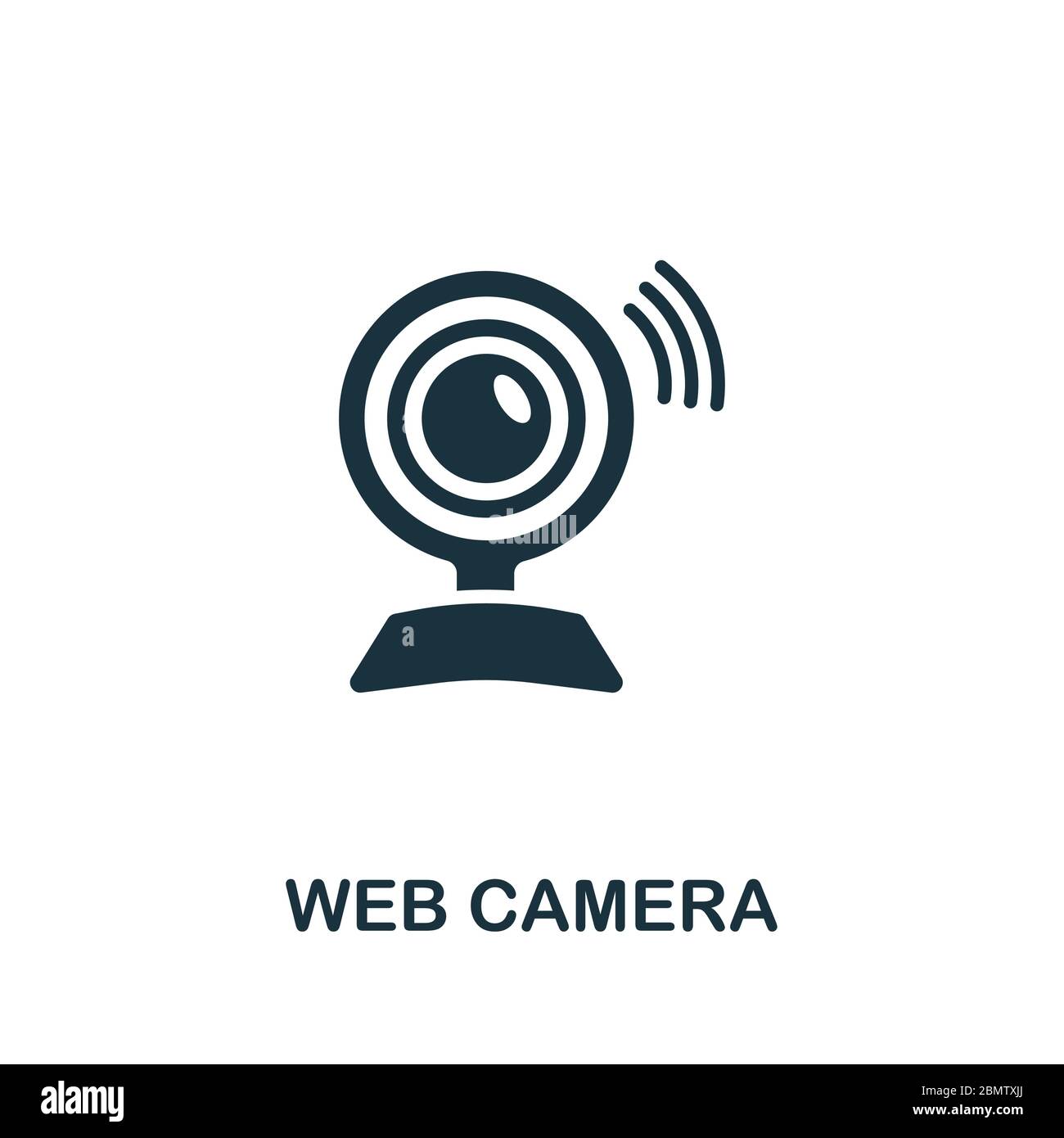Web Camera icon. Simple illustration from wireless devices collection ...