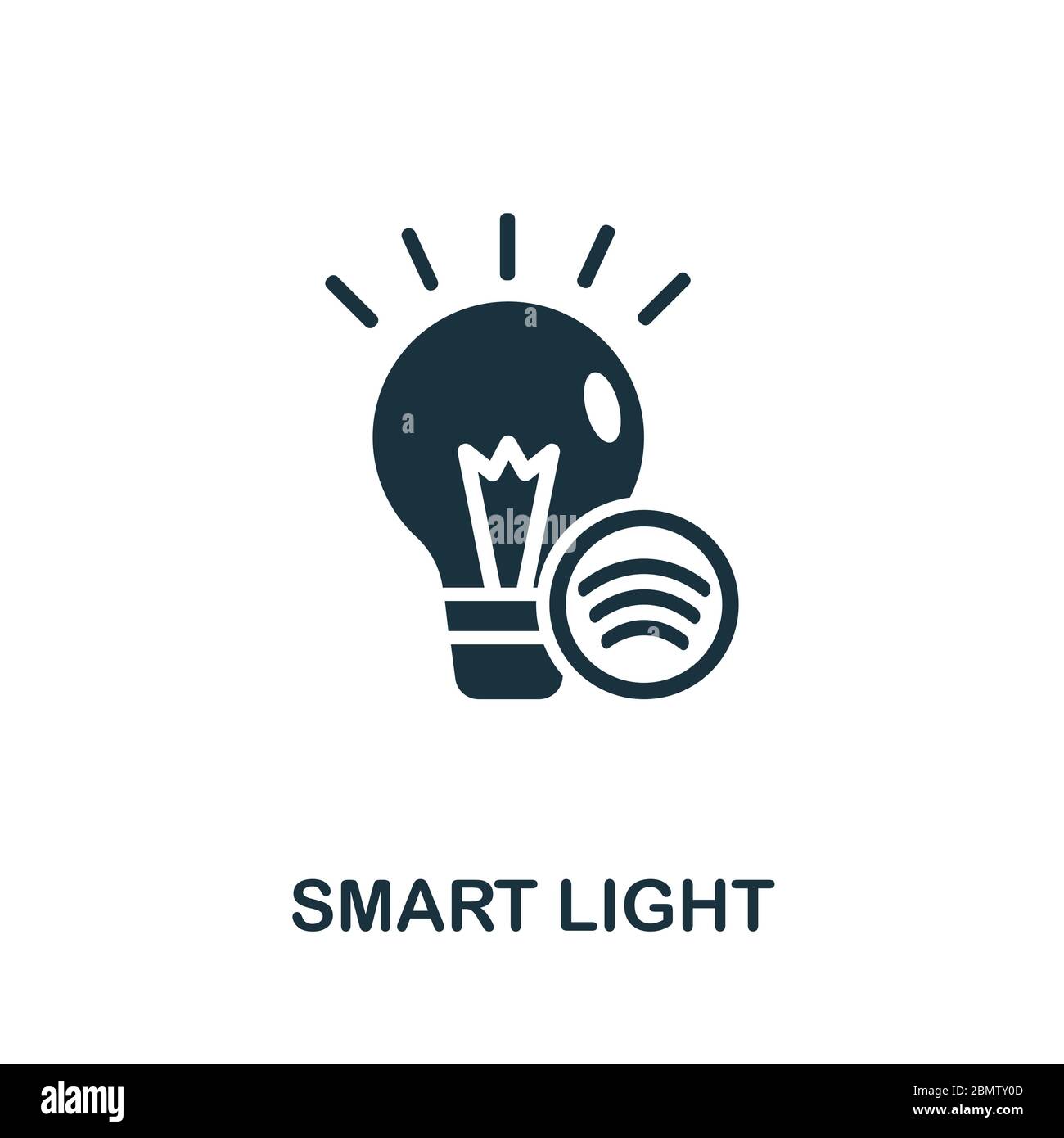 Smart Light icon. Simple illustration from wireless devices collection ...